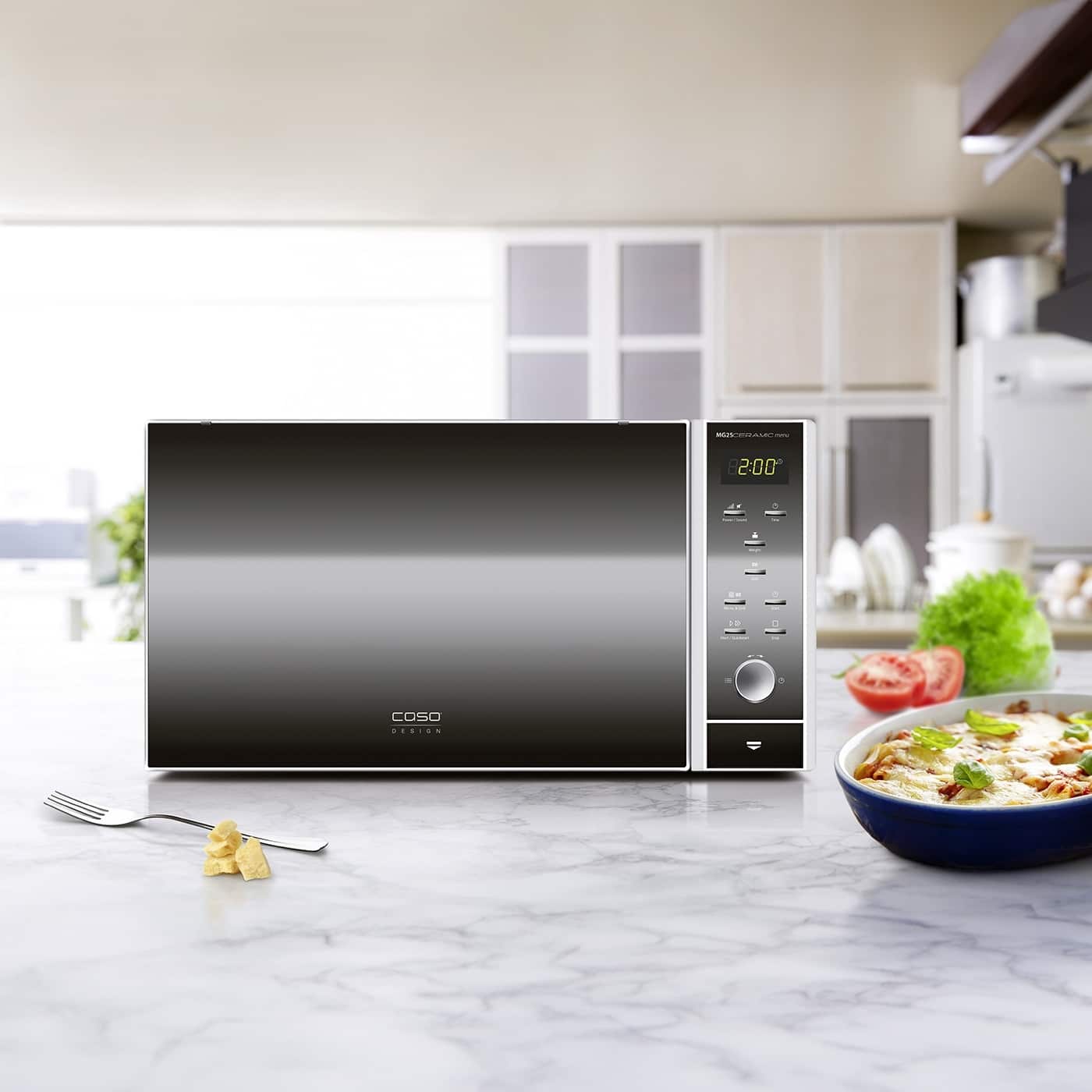 Cuptor cu microunde 2in1, 25 litri, Caso Germany, MG 25 Ceramic Menu ...