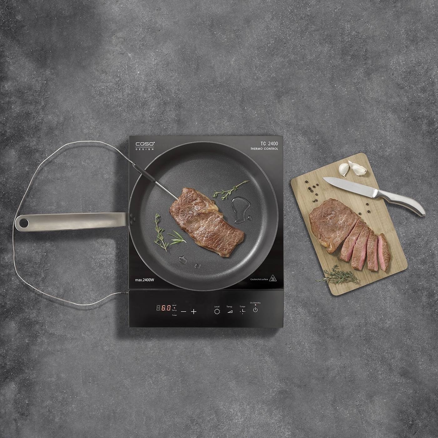 Plita electrica cu inductie, Caso Germany, Thermo Control TC2400, 1 ...