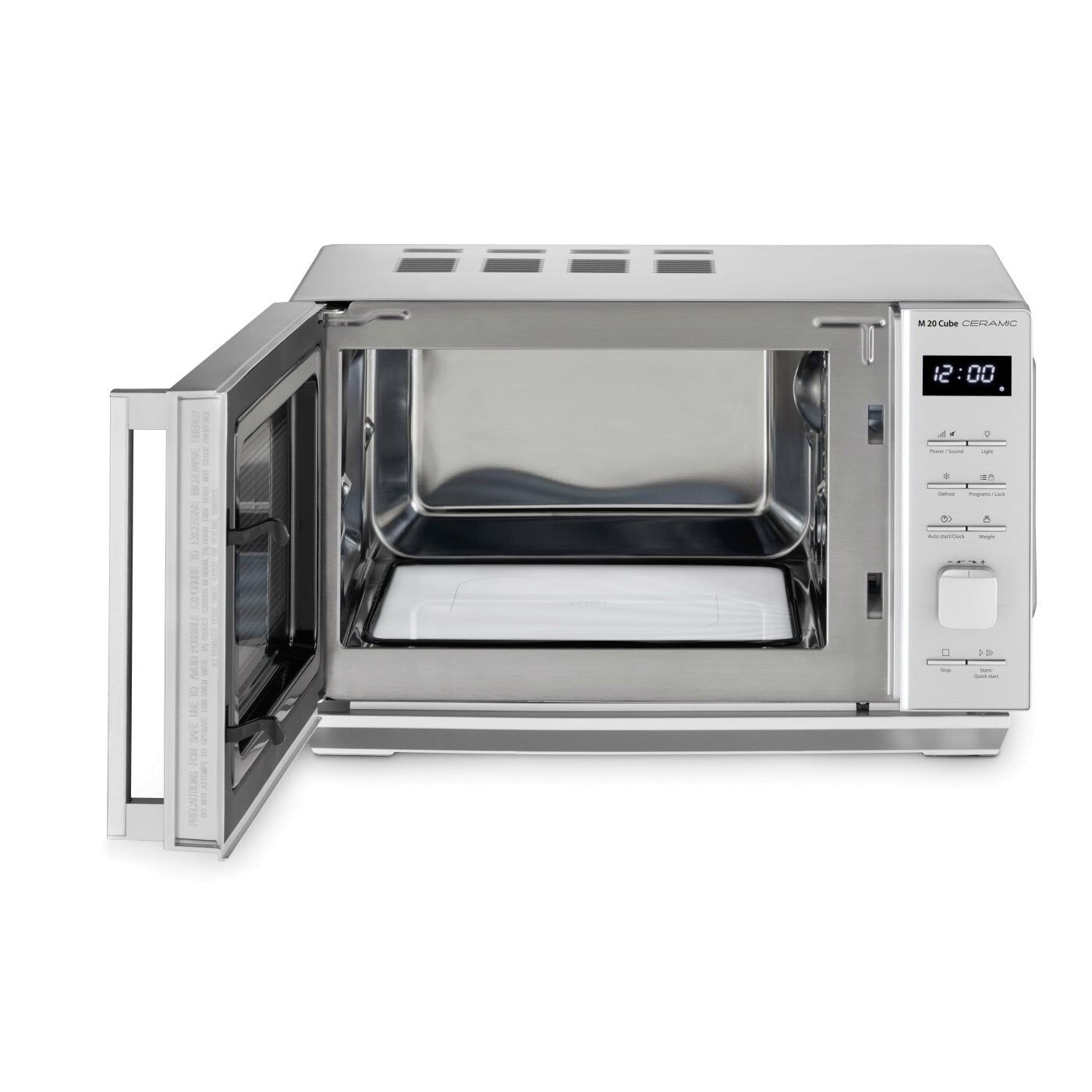 Cuptor cu microunde, 20 litri, Caso Germany, M20 Cube Ceramic, inox - Conox