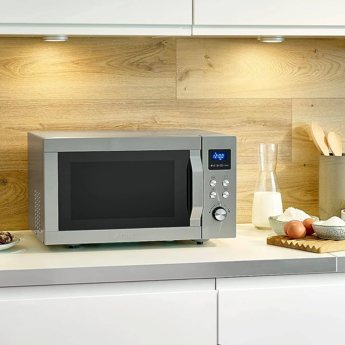 Cuptor cu microunde 3in1, 25 litri, Severin, S7774, inox - Conox