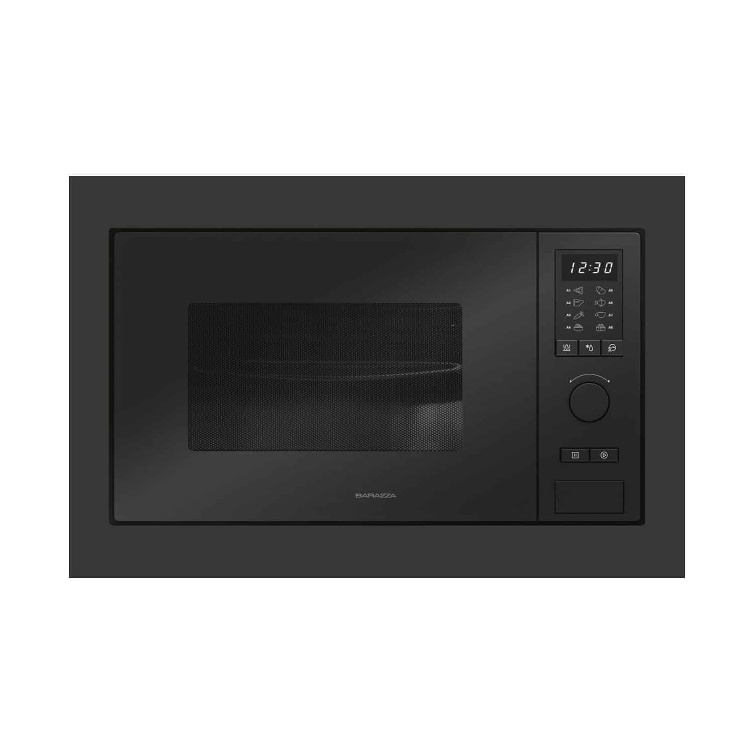 Cuptor cu microunde incorporabil, 25 litri, Barazza, 1MOEN, negru mat ...