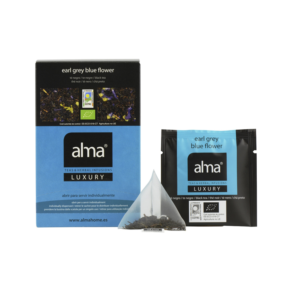 Ceai negru bio 20 plicuri, Alma Teas, Luxury, English Breakfast, 40 g ...