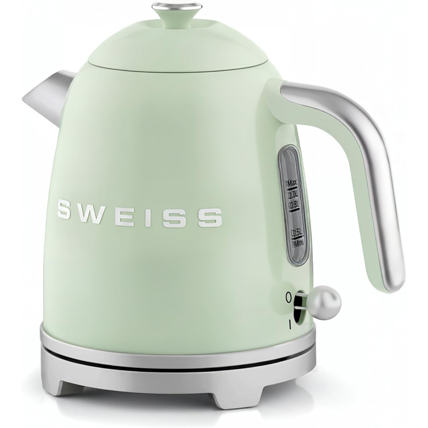 Fierbator de apa Retro S, Sweiss, 1 litru, verde pastel